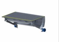 China Gray CNAS Stainless Steel Escalator Step with 3 Sides Yellow Demarcation for sale