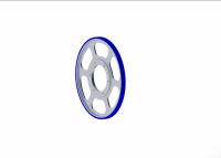 China 667 X 35 Escalator Handrail Friction Wheel Diameter  PU for sale
