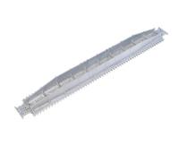 China Pitch 133mm Escalator Aluminum Pallet Type 1000 Narrow Depth Escalator Spare Part for sale