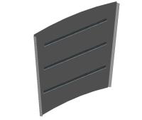 China T 1.5 Escalator Glass Panel  Outer Decking Balustrade In Escalator for sale