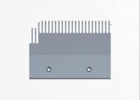 China Pitch 8.466 Comb Raw Alu Right Side for Pallet with Plastic Yellow Insert Moving Walk Spare Part for sale
