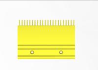 China Pitch 9.068 Escalator Floor Plate Yellow Powder Coated Comb Plate In Escalator for sale
