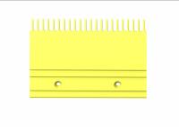 China Pitch 9.068 Escalator Floor Plate Yellow Powder Coated Comb Plate In Escalator for sale