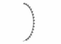 China Roller Newel  Escalator Handrail Guide Track Roller Chain Modulefor Alu Profile for sale