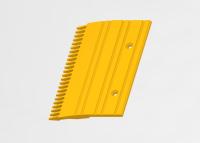 China Pitch 8.466mm Comb Escalator Spare Part Aluminum Yellow Powder Coated for sale