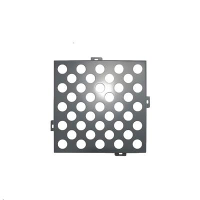 China Customized Perforated Aluminum Ceiling Panel 0.8mm 600x600mm Acoustic Metal Wall Cladding for sale