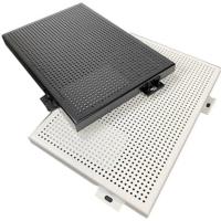 China Silver Square Perforated Aluminum Sheets Customized For Air Conditioning System for sale