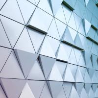 China RENOXBELL A5052 Aluminum Curtain Wall Panel PVDF Coating 2-6mm Customizable for sale