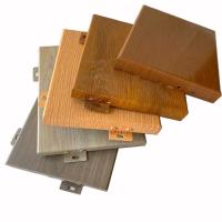 China Aluminum Curtain Wall Panels 1.0-6.0mm Rustproof Wooden Sheet for Facade Decoration for sale