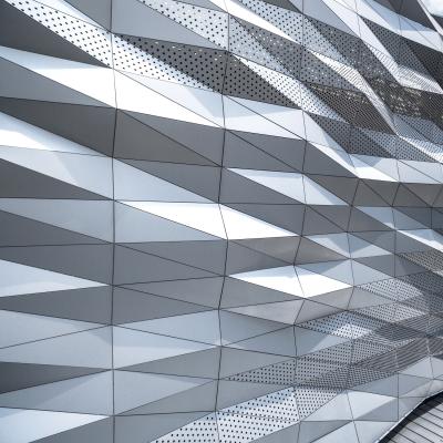 China 3D Surface Aluminum Curtain Wall Panel High Strength Edge Customized for sale