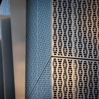 China RENOXBELL AL-1100A Perforated Aluminum Wall Panel Powder Coating for Government Buildings for sale