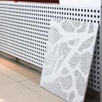 China 3mm Perforated Aluminum Wall Panels PVDF Coating Customized for Building Decoration for sale