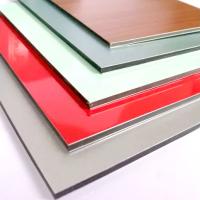 China PVDF Coated Aluminum Composite Panels 1220x2440mm Impact Resistant 5 Year Warranty for sale