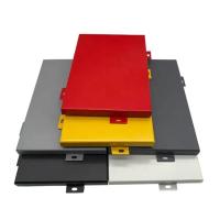 China Custom Aluminum Wall Cladding Panel 2mm Thick PVDF Coated Building Facade Decoration for sale