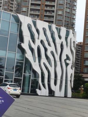 China Customized Aluminum Wall Cladding Panel 3mm Fireproof Exterior Facade Decorative Metal Panel for sale