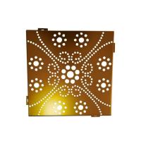 China Curtain Wall Carved Hollow Perforated Aluminum Veneer 2mm Exterior Wall Panel for sale