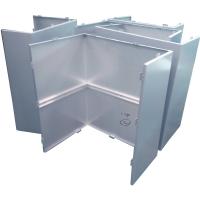 China U-shape Or Semi-circle Curved Aluminum Panel For Building Column Or Pillar Envelope for sale