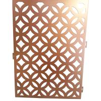 China Perforated Aluminum Wall Cladding Panel 2mm Anti-UV Discoloration Proof for Curtain Wall Decoration for sale