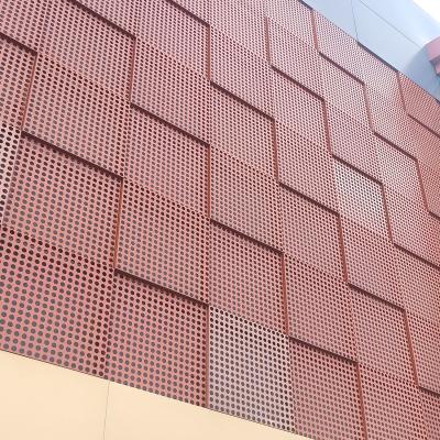 China Weather-proof Aluminum Sheets With Custom Perforations For Exterior Wall Decoration for sale
