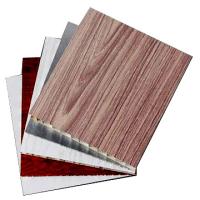 China Aluminium Honeycomb Composite Panel 5mm to 200mm PVDF Coating Wooden Color for sale