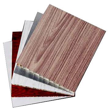 China Aluminium Honeycomb Composite Panel 5mm to 200mm PVDF Coating Wooden Color for sale