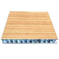 China Aluminium Honeycomb Composite Panel 5mm to 200mm PVDF Coating Wooden Color for sale