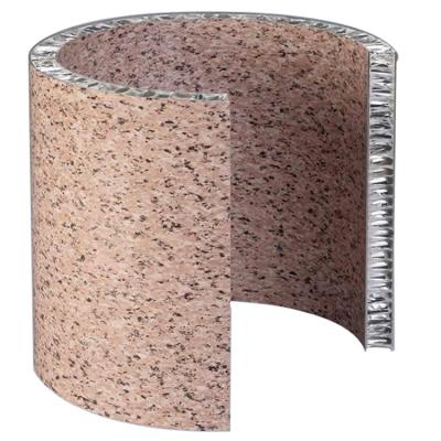 China Curved Aluminum Honeycomb Panel 8-300mm for Architectural Facade Decoration for sale