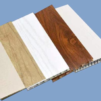 China Aluminum Honeycomb Panel A2 Fire Rated 5-200mm Thickness Custom Wood Marble Colors for sale