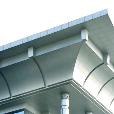 China Commercial Building Eave Covered By Aluminum Cladding Panels With Custom Designs for sale