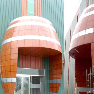 China Building Facade Covered By Aluminum Cladding Panels With Custom Designs for sale