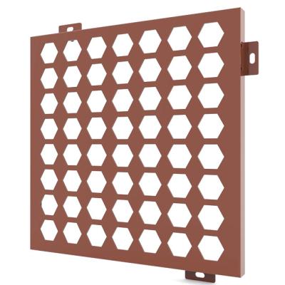 China Perforated Aluminum Cladding Panels 2mm Thickness for Curtain Wall Ceiling Decoration for sale