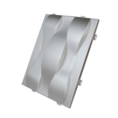 China 3D Hyperbolic Aluminium Panel With Convex Protuberant Surface For Special Building Decoration for sale