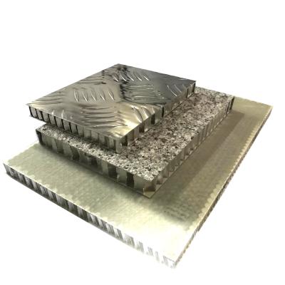 China Embossed Aluminum Honeycomb Composite Panel 5mm to 50mm Thickness for Floor Application for sale