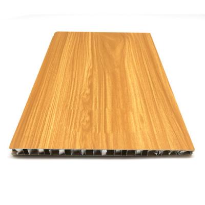 China Custom Size Aluminum Honeycomb Composite Panels 5mm-200mm Thickness Artificial Wooden Colors for sale