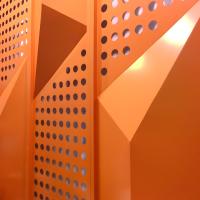 China Anodized Laser Cut Patterns Perforated Aluminium Cladding Panels Customized Durable Building Facade Decoration for sale