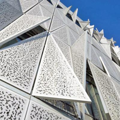 China Customizable Perforated Aluminum Facade Panels 0.5-4mm Thickness 15 Year Warranty for sale