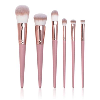 China 6PCS PBT Hair Personalized Makeup Brush Set With Storage Bags for sale