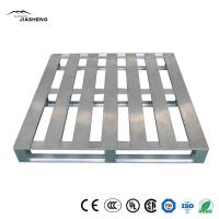 China 4 Way Entry Steel Pallet 1100x1100mm Load Capacity 2000kg Heavy Duty Warehouse Metal Pallet for sale