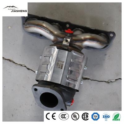 China Hyundai IX35 Catalytic Converter Euro 5 Euro 4 409 Stainless Steel Direct Fit Branch Pipe for sale