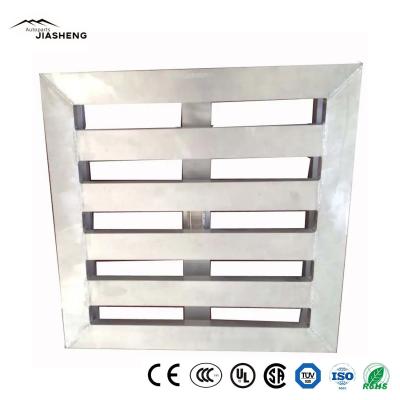 China Customizable Heavy Duty Stacking Aluminum Pallet 1100x1100mm 2000kg Capacity for Warehouse Storage for sale