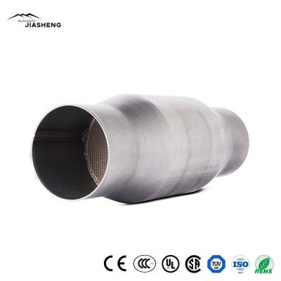 China 3 Inch Inlet Outlet Universal Catalytic Converter 409 Stainless Steel for Automotive Exhaust System Petrol Engine for sale