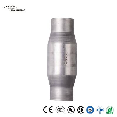 China 3 Inch Inlet Outlet Universal Fit Catalytic Converter 409 Stainless Steel Direct Fit Exhaust for Petrol Engines for sale