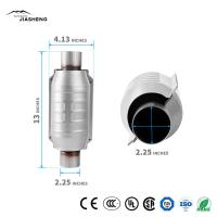 China Universal 2.25 Inlet Outlet Stainless Steel Catalytic Converter for Automotive Exhaust System ISO9001 for sale