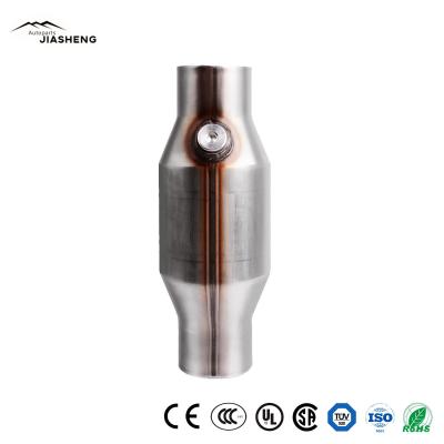 China 2.5 Inch 409 Stainless Steel Catalytic Converter Direct Fit for Petrol Engines Euro V VI for sale