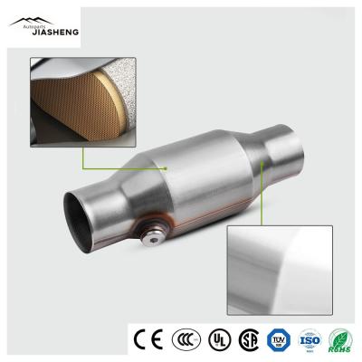 China 2.5 Inch 409 Stainless Steel Direct Fit Catalytic Converter for Automotive Exhaust System High Performance for sale