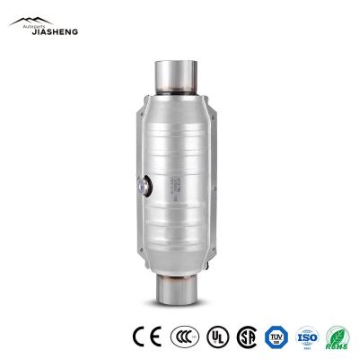 China 2.5 Inch Universal Catalytic Converter 409 Stainless Steel Exhaust for Petrol Engines for sale