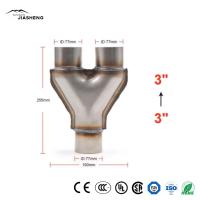 China Y-Shaped Three-Way Catalytic Converter 409 Stainless Steel Direct Fit for Petrol Engines for sale