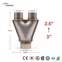 China Y-Shaped Three-Way Exhaust Pipe Euro 1 Catalyst Carrier Assembly Auto Catalytic Converter 409 Stainless Steel for sale