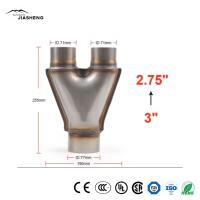 China Y-Shaped Three-Way Exhaust Pipe Euro 1 Catalyst Carrier Assembly Auto Catalytic Converter 409 Stainless Steel for sale