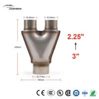 China Y-Shaped Three-Way Exhaust Pipe Euro 1 Catalyst Carrier Assembly Auto Catalytic Converter 409 Stainless Steel for sale